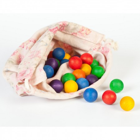 Grapat 36 Wooden Marbles - Waldorf Toys - Montessori Toys - Wooden Toys ...