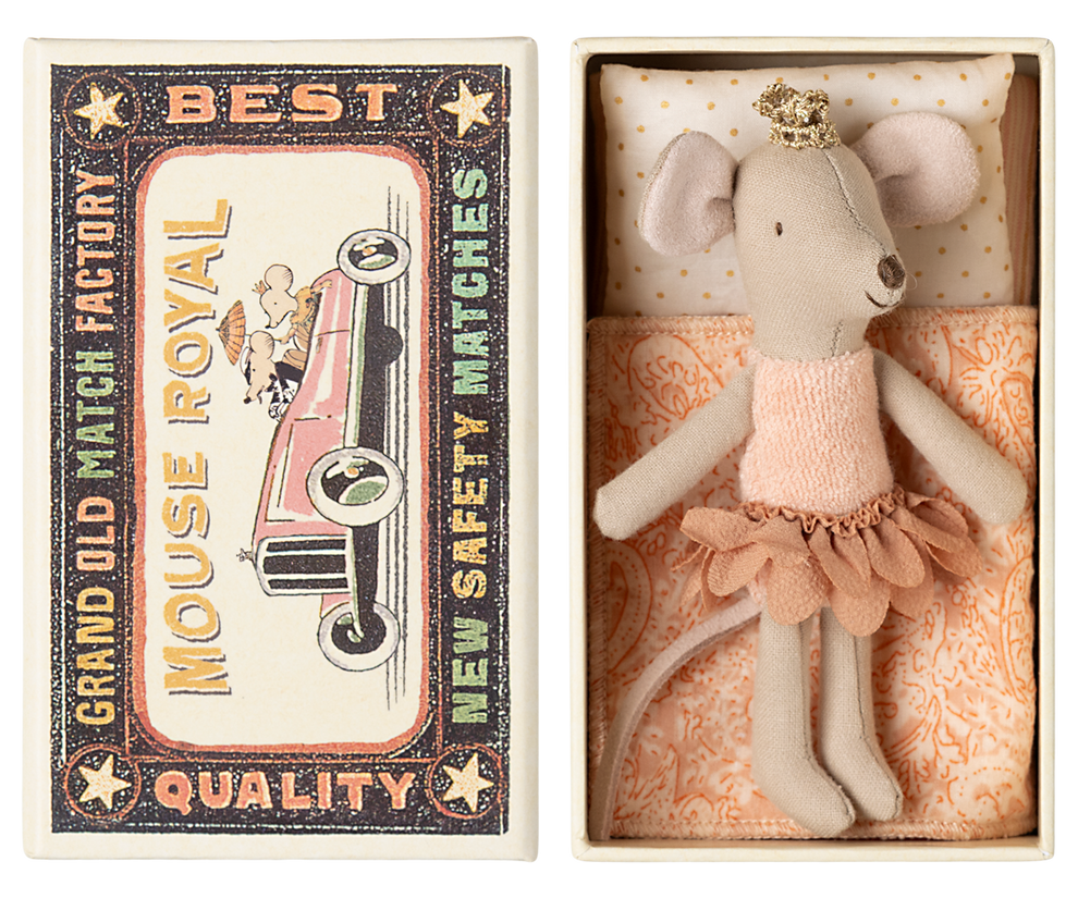 Maileg Little Sister Princess Mouse Peach in Matchbox - Maileg Canada ...