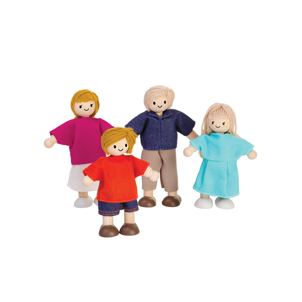 Plan Toys Doll Family Light Skin Tone Blond Hair- Wooden Toys - Ava's ...
