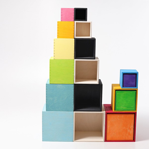 Grimm's Set of Large Boxes Rainbow - Grimm's Toys - Ava's Appletree