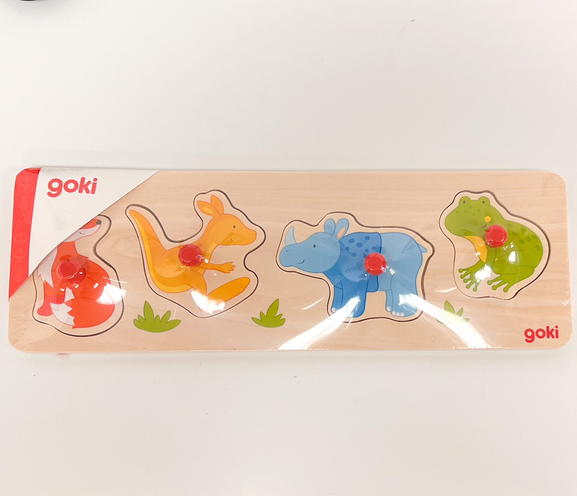 Goki Peg Puzzle Zebra - Wooden Toys - Ava's Appletree