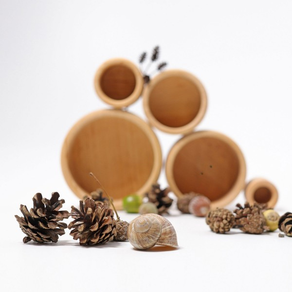 Grimm's Stacking and Nesting Bowls Natural - Grimm's Toys Canada - Ava ...