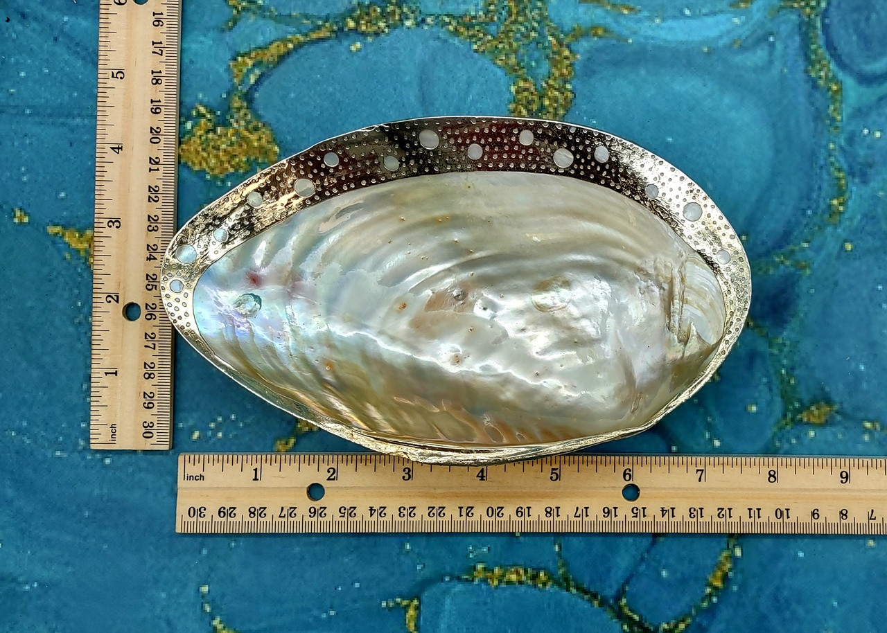 Silver Plated Footed Cabebe Clam Seashell Dish (1 shell dish approx. 7 ...