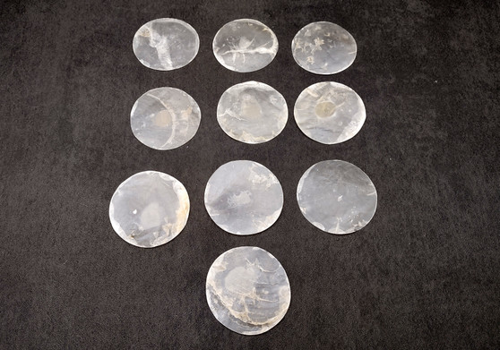 Capiz Round Cut Seashells Placuna placenta (10 shells approx. 2+ inches ...