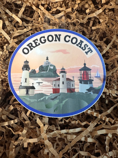 Left Coast Square Sticker | LEFT COAST Coffee Co.