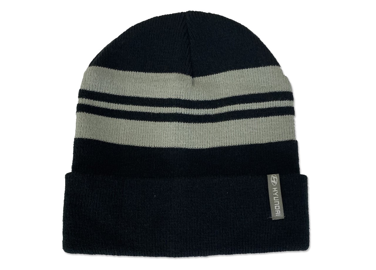 Hyundai Striped Beanie (Z116) | My Hyundai Store