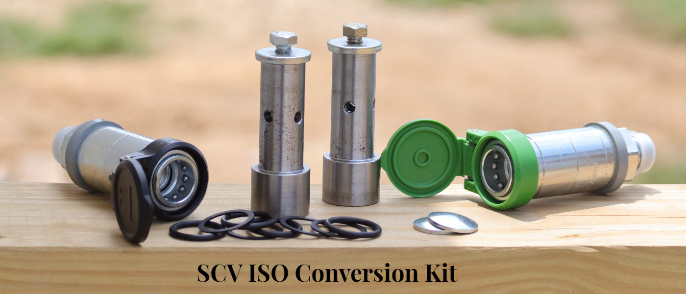 John Deere 40 and 30 Series SCV Conversion Kit for ISO Pioneer couplers