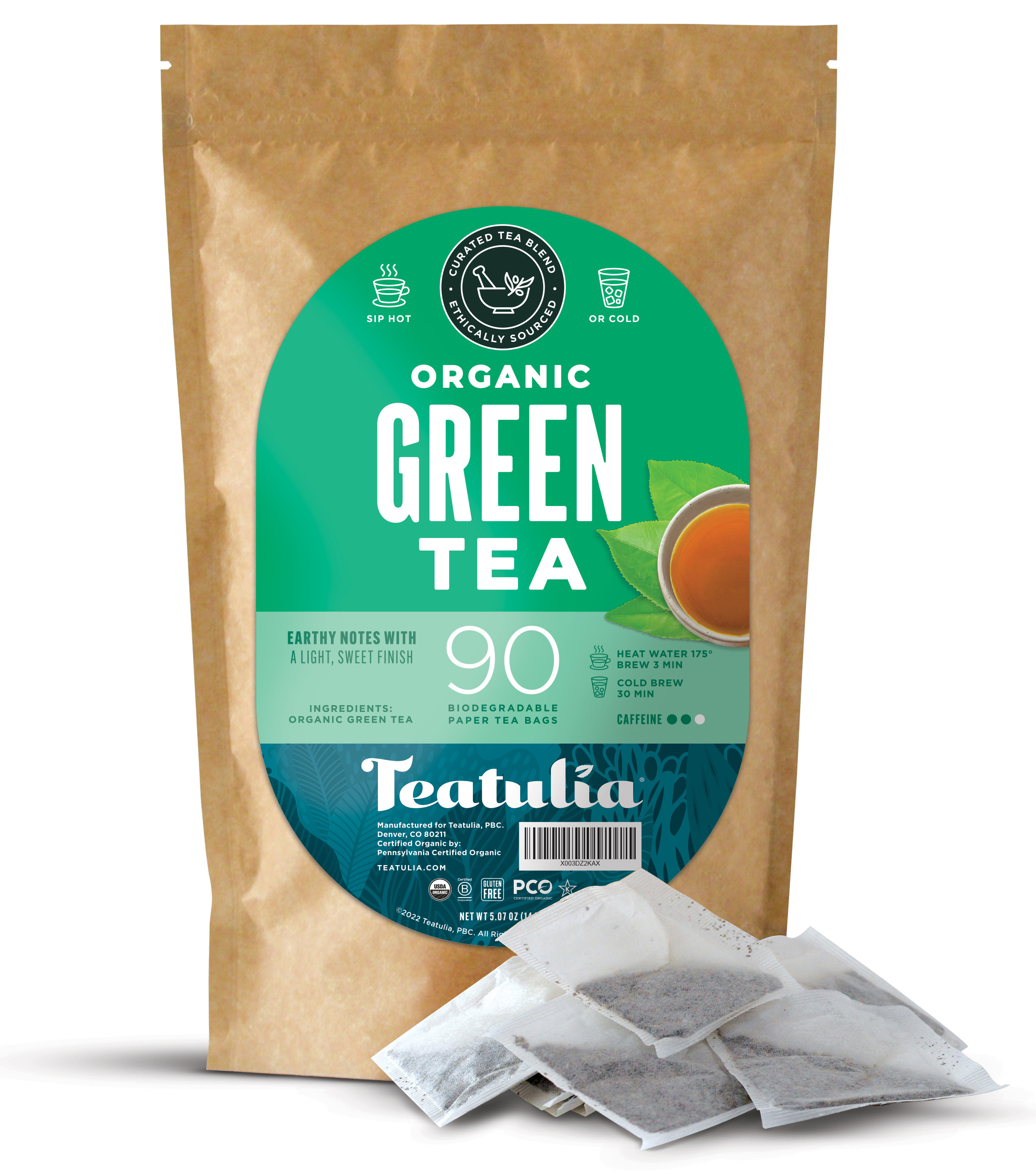 Buy Premium Organic Green Tea Online | Teatulia