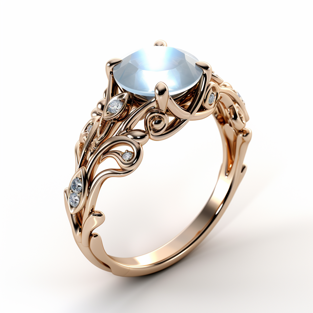 Moonstones engagement rings becoming a trend. - ASCHERON