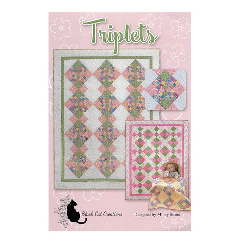 Triplets - Black Cat Creations - Pattern - Big Dog Sewing