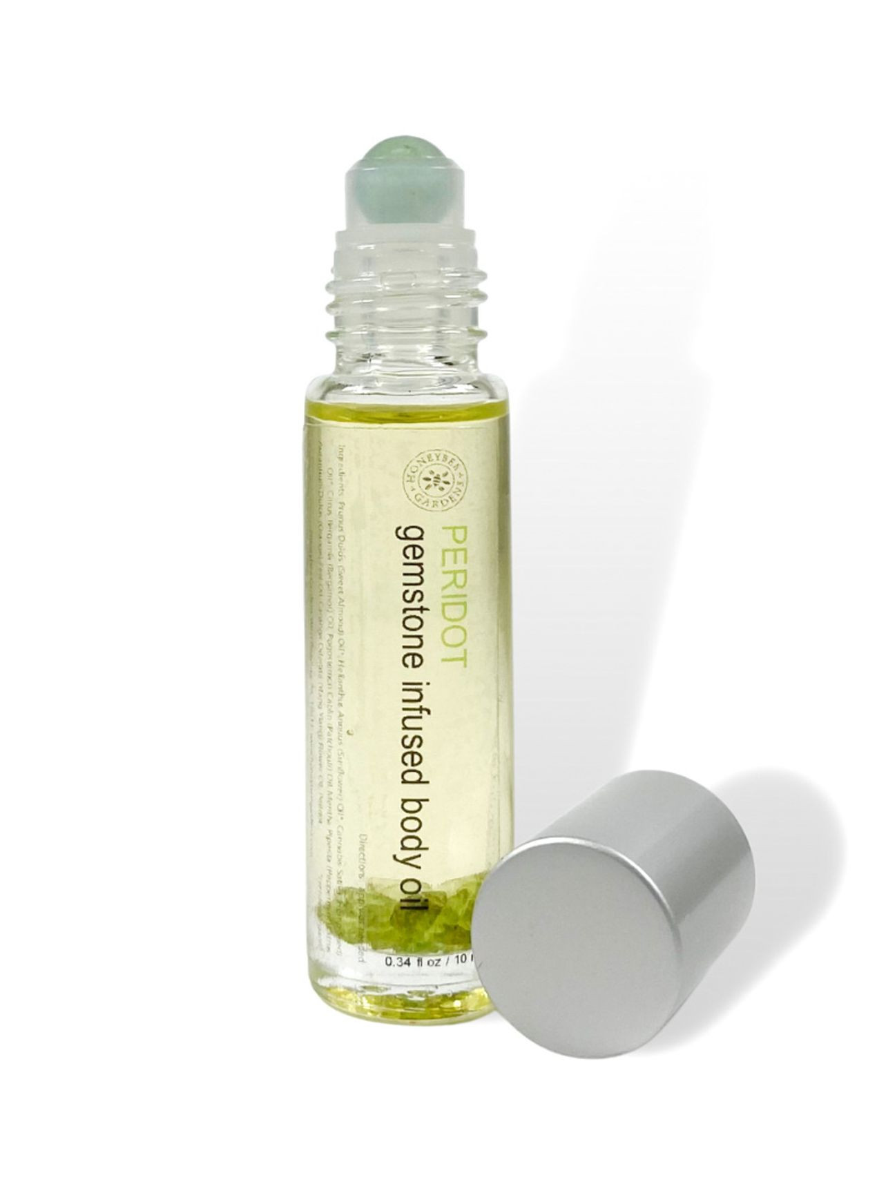 Gemstone Crystal Infused Body Oil Clear Vegan Gluten Free Cruelty Free