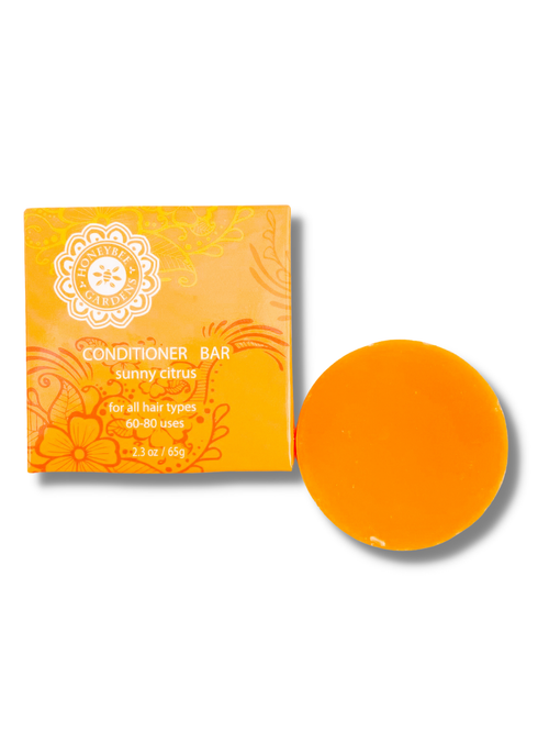 Sunny Citrus Conditioner Bar | Soothing Vegan Hair Care | Honeybee Gardens