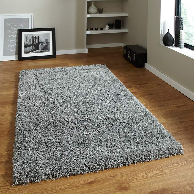 Buy Vista rug 22236 grey shade budget shaggy | Land of Rugs