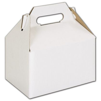 Gable Box - Lg White - 10x7x8 - Tiny Treasures