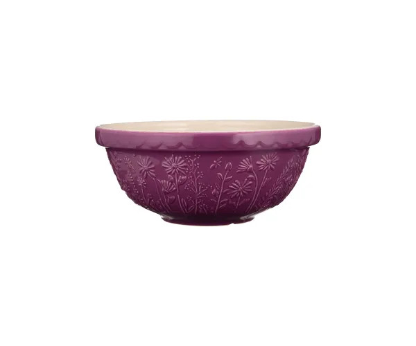 Mason Cash In The Meadow 2.85 Quart Mixing Bowl - Daisy Purple