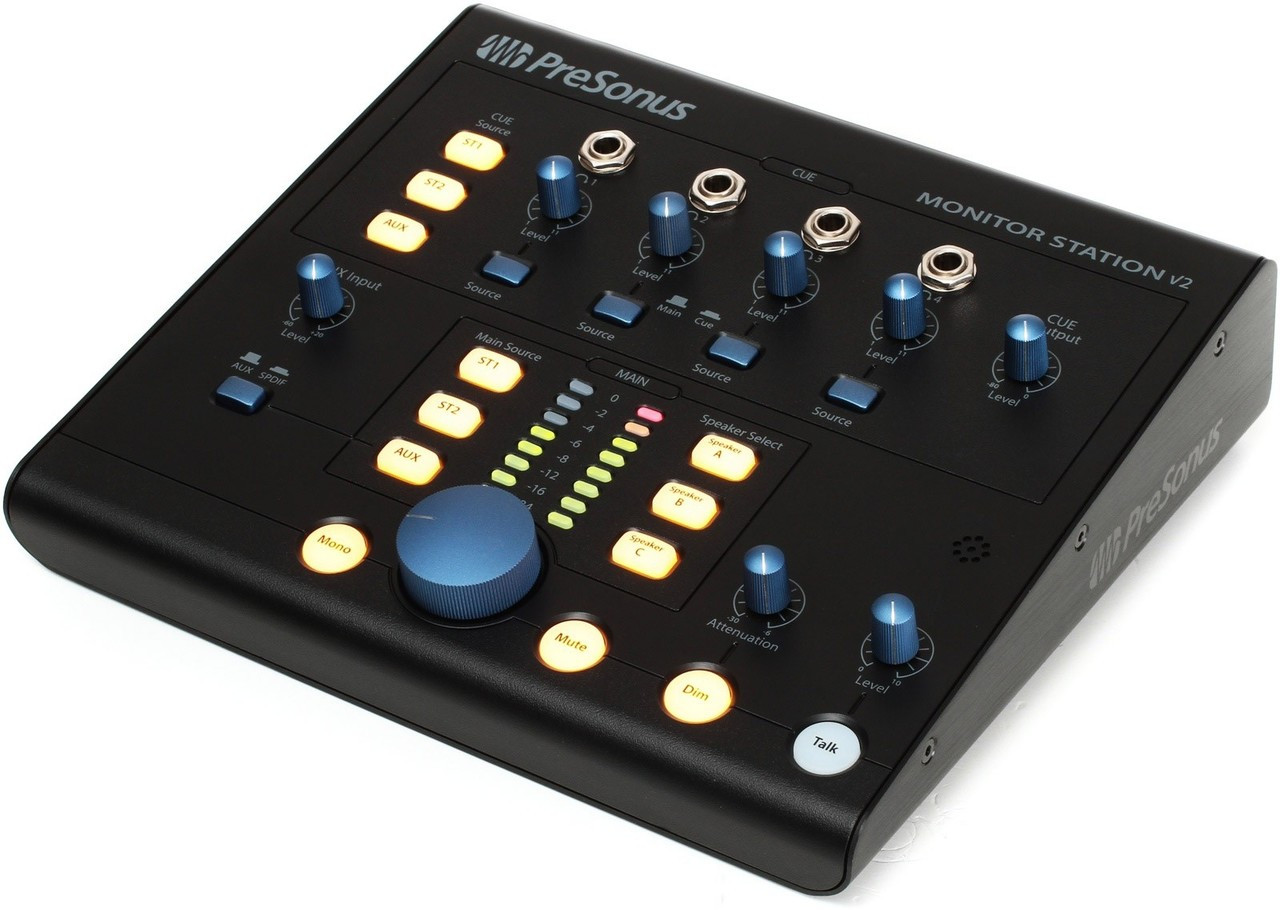 PreSonus Monitor Station V2 Desktop Monitor Controller with Input and ...