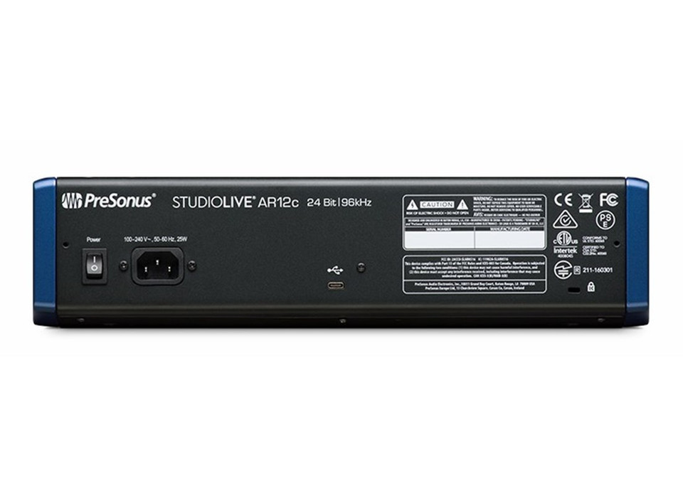 PreSonus StudioLive AR12c Mixer and Audio Interface with Effects 12 ...