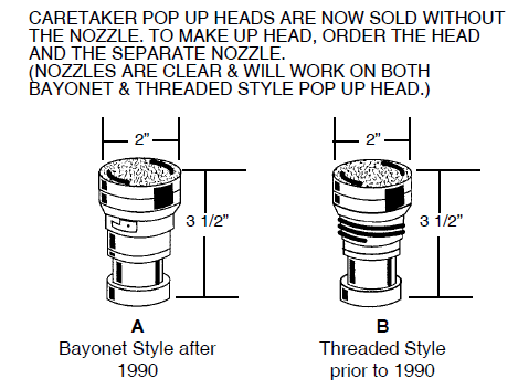 Polaris Caretaker 99 Pop-Up Heads 3-9-508 on Sale at YourPoolHQ