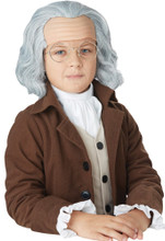 BENJAMIN FRANKLIN WIG CHILD - Halloween FX Props