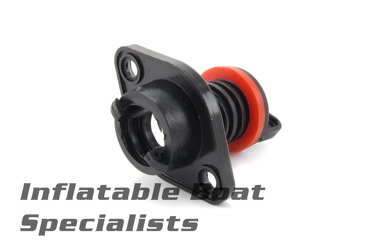 Achilles Plastic Transom Drain with Plug for Inflatable Boats | C442