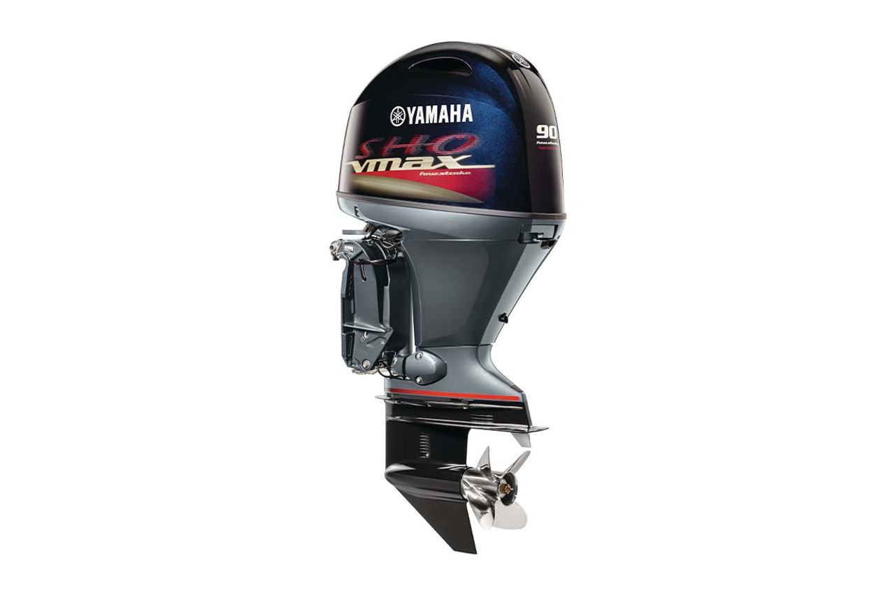 Yamaha 90 hp V Max Sho Outboard | Remote Mechanical, 20" Shaft | VF90LB
