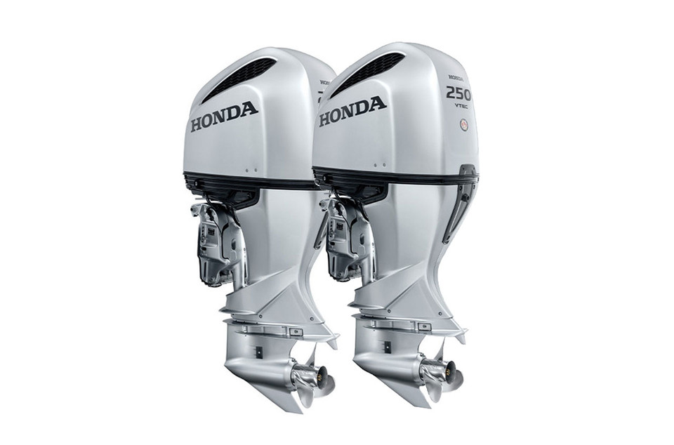 Twin Outboards by Yamaha, Mercury, Honda, & Tohatsu