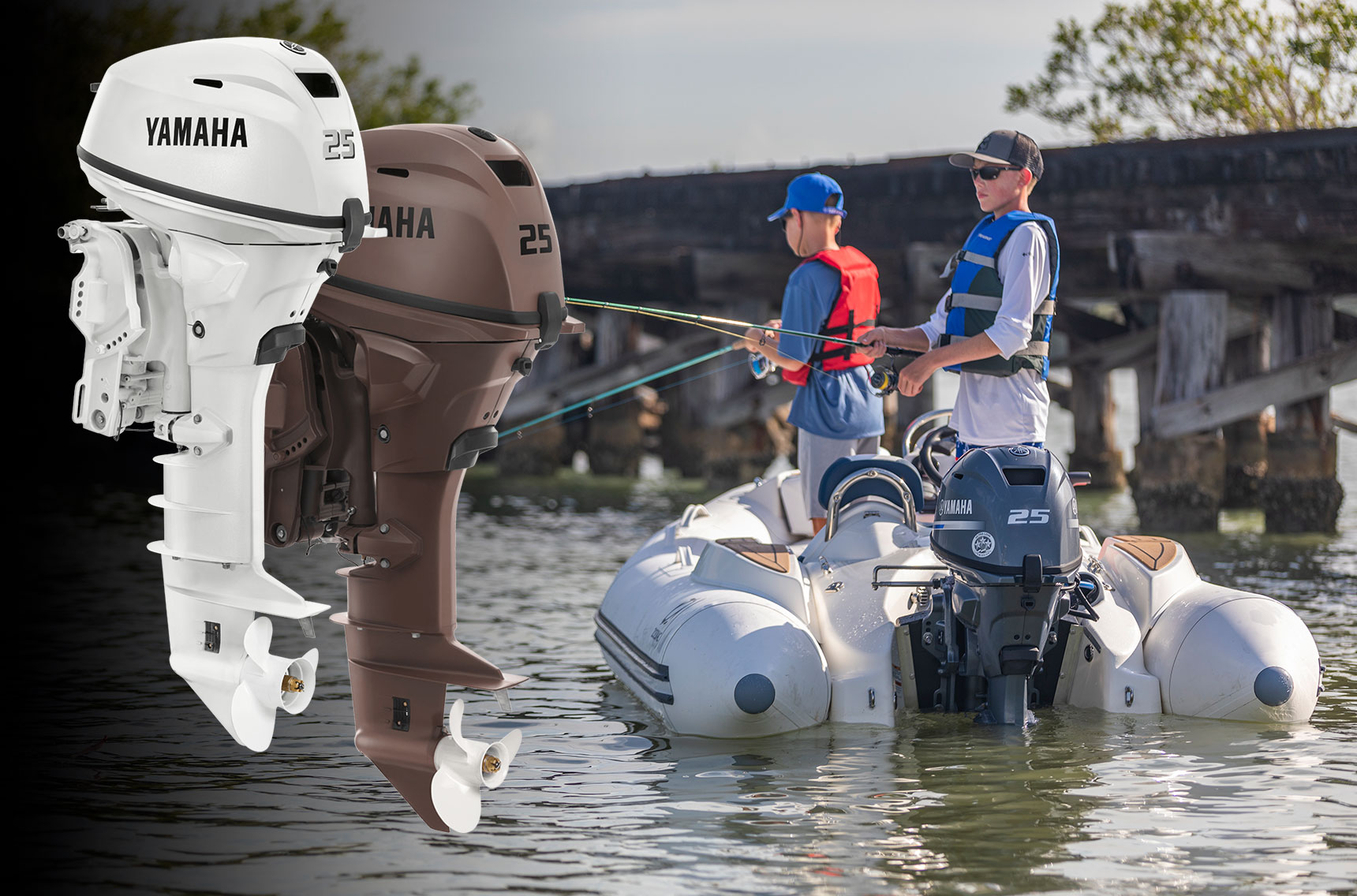 Yamaha Portable Motors - Available in White and Matte Brown! - Boat ...