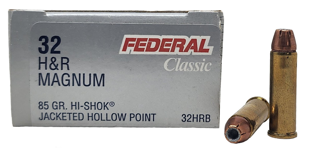 Federal Classic Ammunition - 32 H&R Magnum - 85 Grain Hi-Shok Jacketed ...
