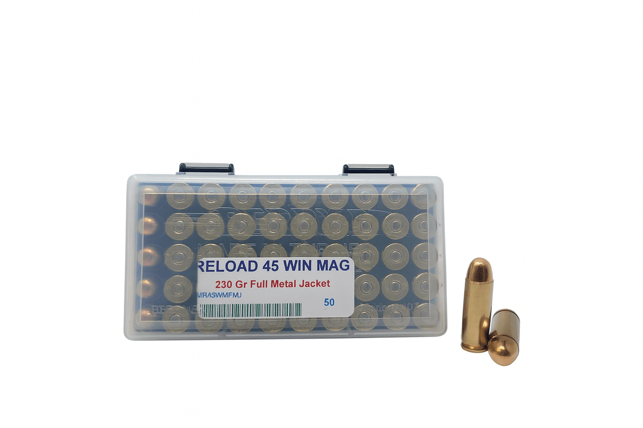 Miwall Reload Ammunition - 45 Winchester Magnum - 230 Grain Full Metal ...