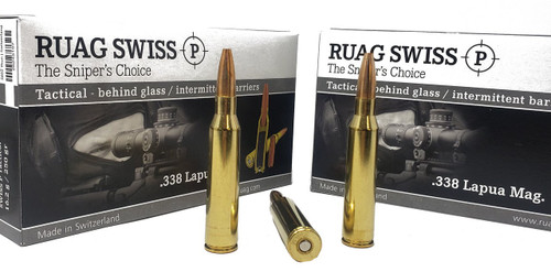 Swiss P Ammunition - 338 Lapua Mag - 250 Grain Solid Copper Flat Nose ...