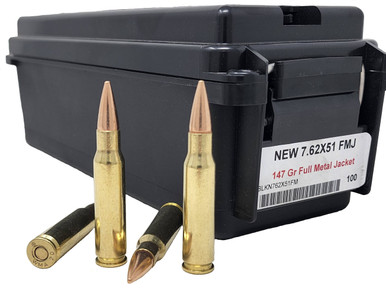 Miwall | 7.62X51 MM 147gr FMJ | 100 Rounds | Miwall Wholesale Ammunition