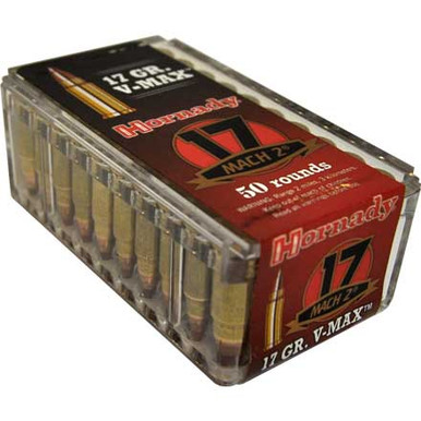 Hornady Ammunition - 17 Mach 2 - 17 Grain V-Max - 50 Rounds