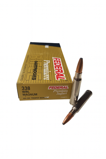 Federal Premium Ammunition - 338 Winchester Magnum - 225 Grain Trophy ...