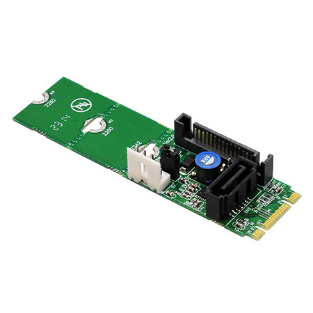 M2S V2.0 (SATA to M.2-Socket2-B+M-2242-SATA Adapter with SATA Power ...