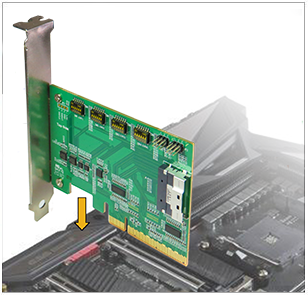DP8401 PCIe x8 Gen4 with ReDriver to SlimSAS 8i (SFF-8654) Add-in Card ...