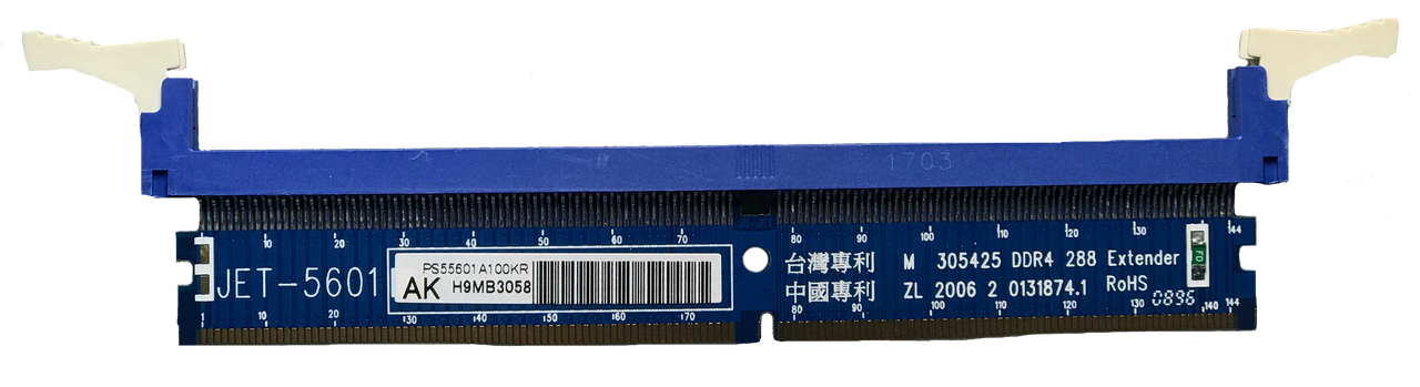 JET-5601AK (DDR4 DIMM EXTENDER WITH METAL GUIDE) - M-FACTORS Storage