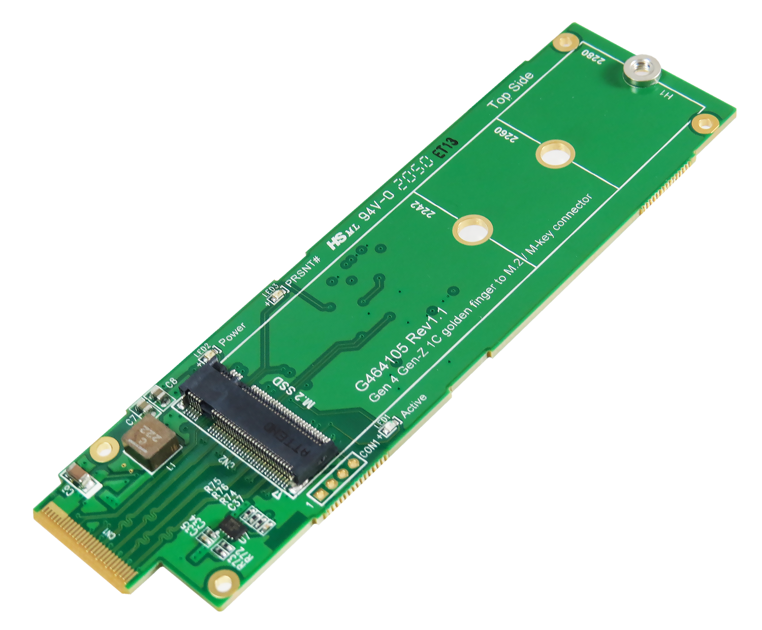 DP4203 (GEN-Z GOLDEN FINGER TO M.2 NVME SSD ADAPTER ) - M-FACTORS Storage