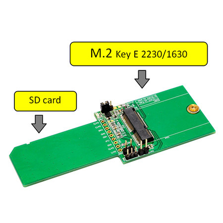 EXM2E (SD to M.2 SDIO Adapter [Socket 1 SDIO-base, Key E, Dimension ...