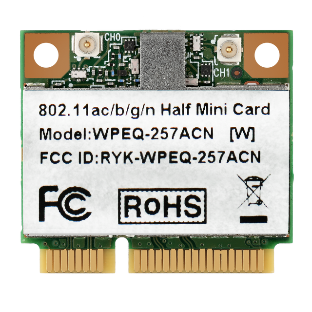 WPEQ-257ACN 802.11ac/b/g/n Mini PCIe Module, Qualcomm QCA9882-BR4A 2T2R ...