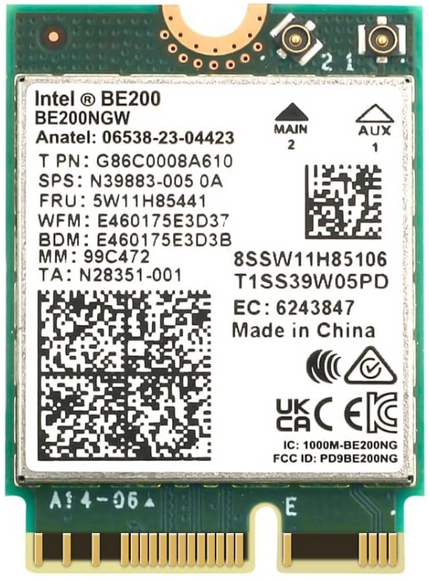 Intel® Wi-Fi 7 BE200 - M-FACTORS Storage