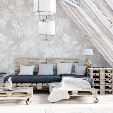 Allyra Wallpaper - Silver