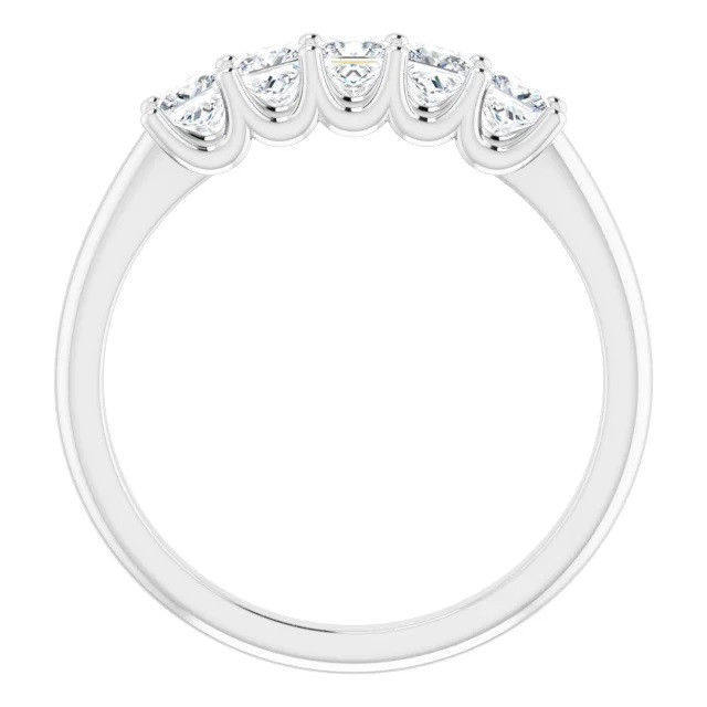 Genesis 5-Stone Princess Cut Diamond Anniversary Ring | Gage Diamonds