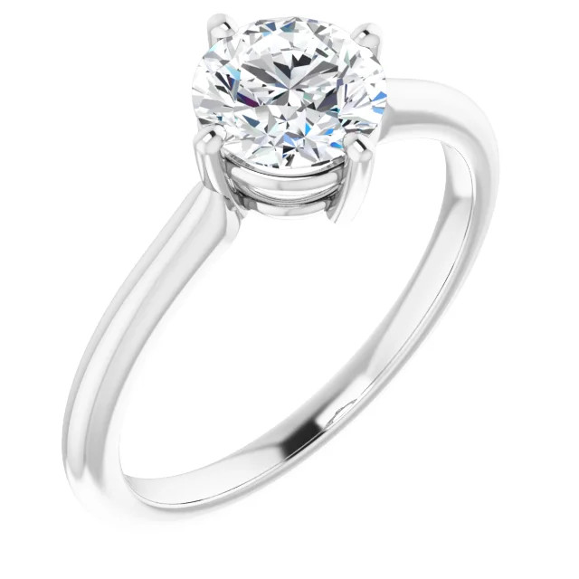Kelsey Solitaire Compass Engagement Ring Setting | Gage Diamonds