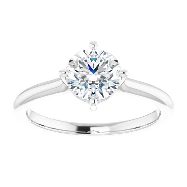 Kelsey Solitaire Compass Engagement Ring Setting | Gage Diamonds