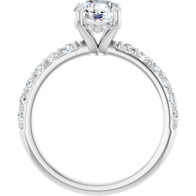 Palmer Hidden Halo Engagement Ring Setting | Gage Diamonds