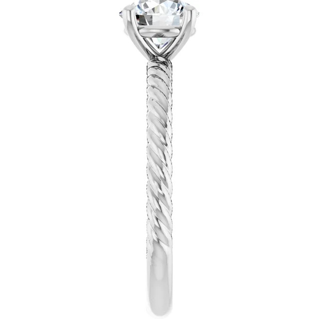 Sadie Rope Solitaire Engagement Ring Setting | Gage Diamonds