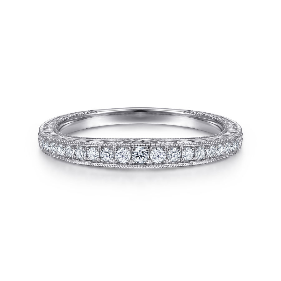 Abigail Curved Channel Set Diamond Wedding Ring | Gage Diamonds