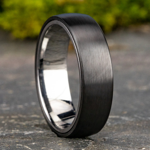 The Baron Satin Finish Wedding Ring | Gage Diamonds