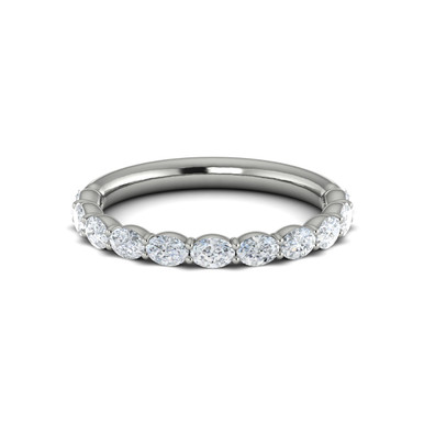 Melanie Straight Pave Diamond Wedding Ring | Gage Diamonds
