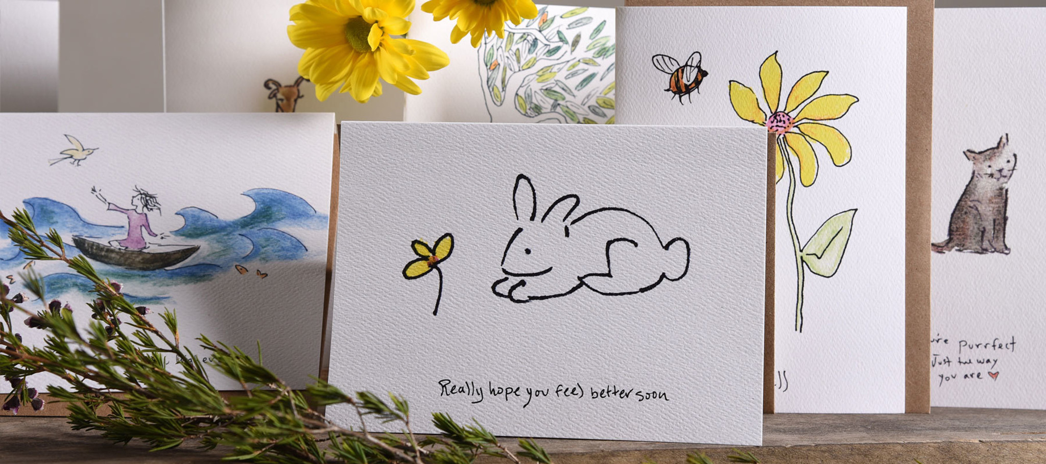 More Occasions - Get Well / Sympathy - Rosie's Wonders Connection Cards